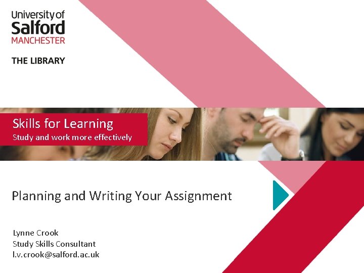 Skills for Learning Study and work more effectively
