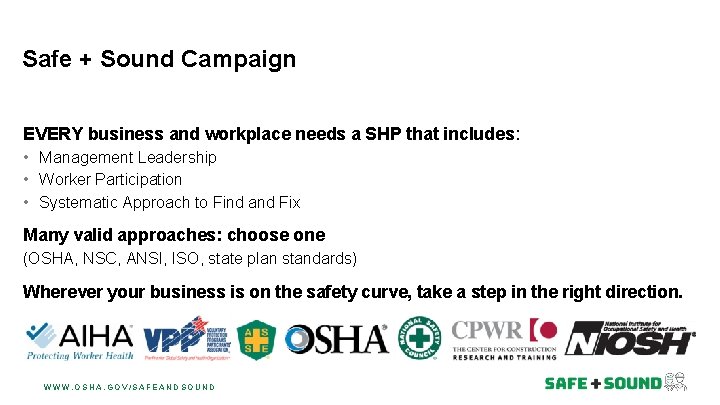 Safe Sound Campaign SBA Advocacy Small Business Labor