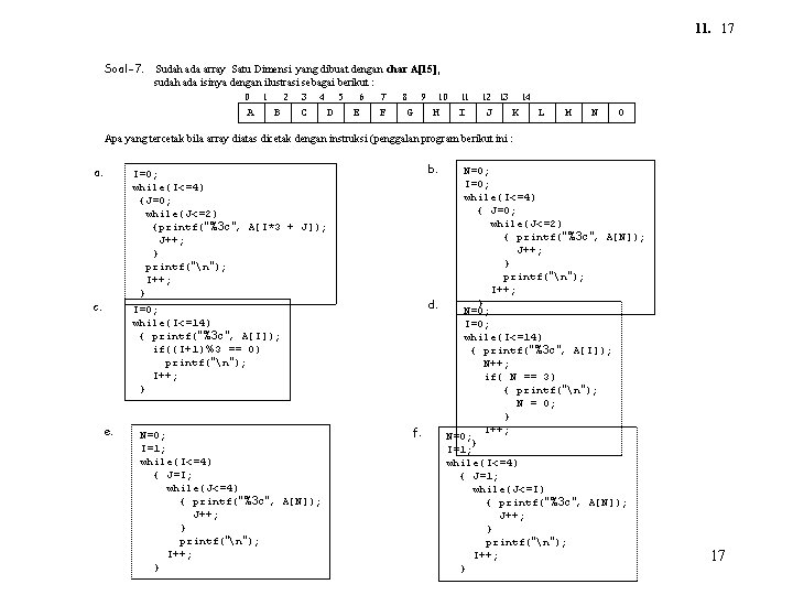 1 2 Contoh1 Sudah ada array A Satu