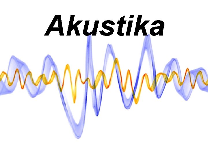 Akustika Vznik zvuku Zvuk vznik kmitanm hmoty ktor