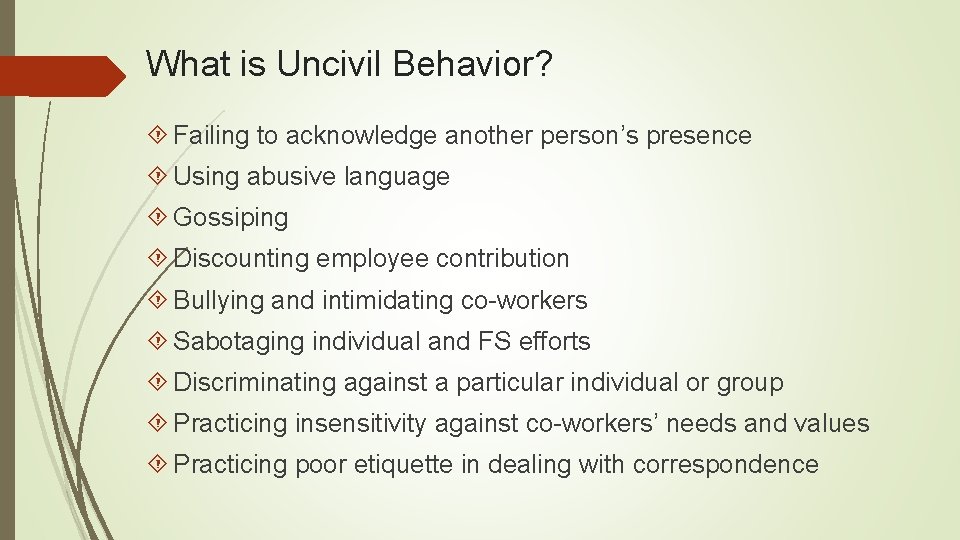 Civility and Respect in the Workplace Linda BurroughsGlover