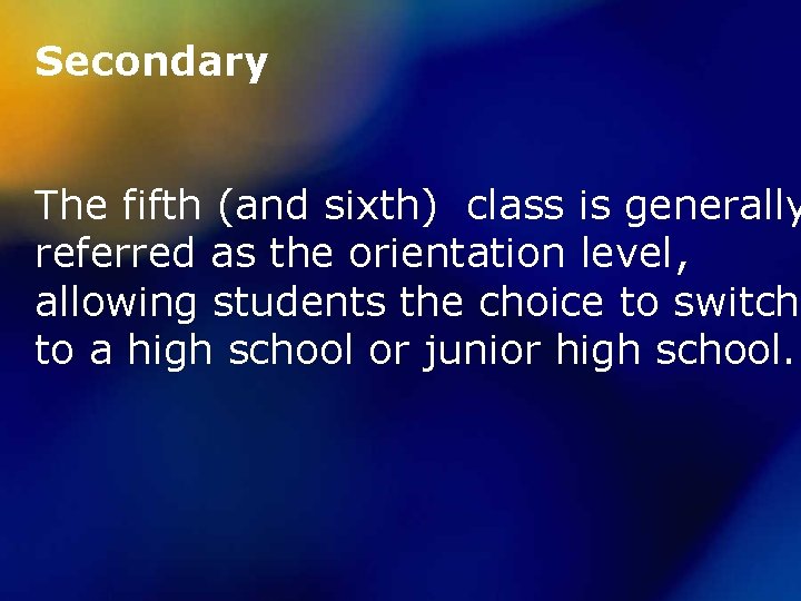 The school system in Germany The school system