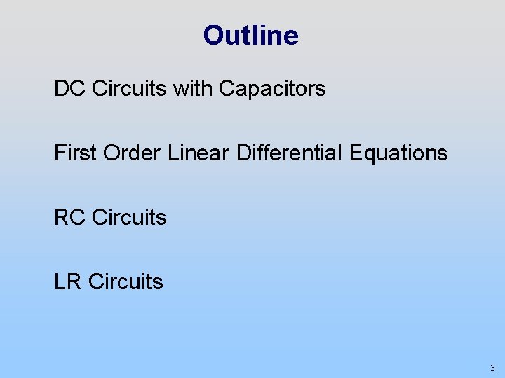 W 12 D 1 RC and LR Circuits