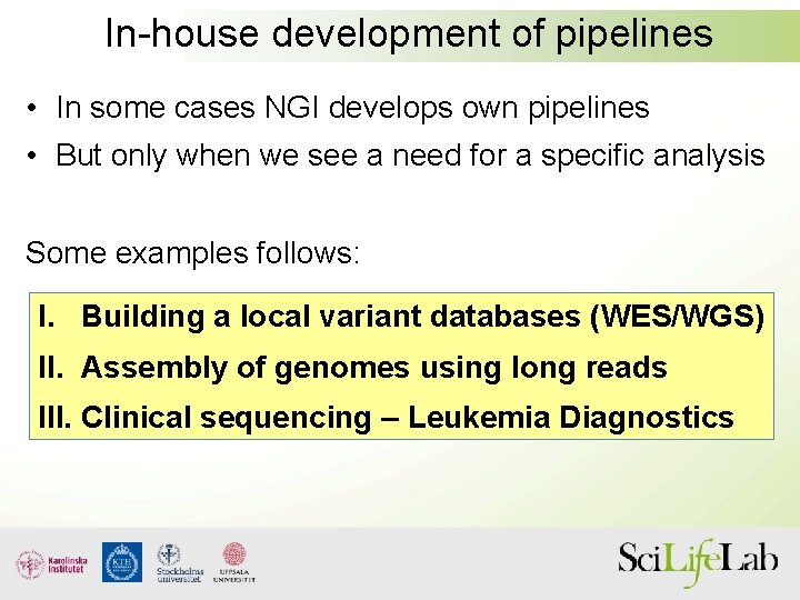 Next Generation Sequencing and Bioinformatics Analysis Pipelines Adam