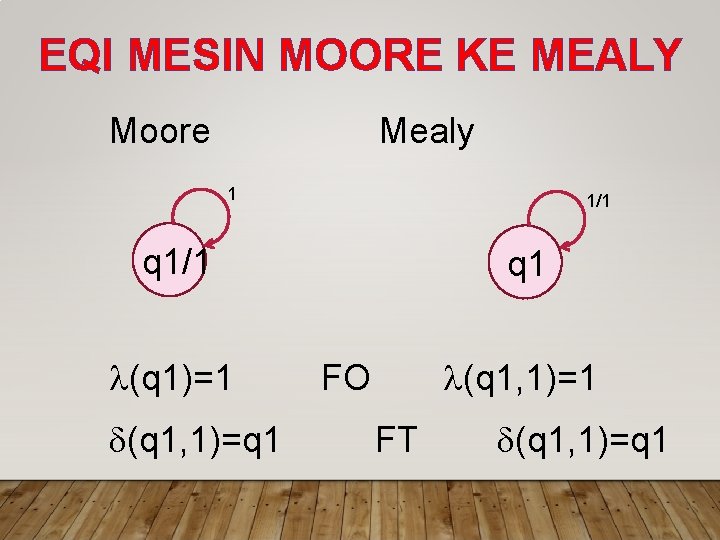 MESIN MOORE FSA Finite State Automata yang telah
