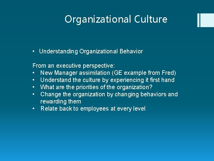 Organizational Culture Understanding Organizational Behavior From an ...