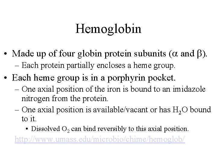 Bioinorganic Chemistry Chapter 16 Bioinorganic Chemistry Only a