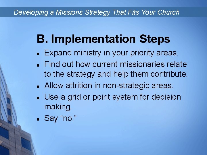 Developing a Missions Strategy That Fits Your Church