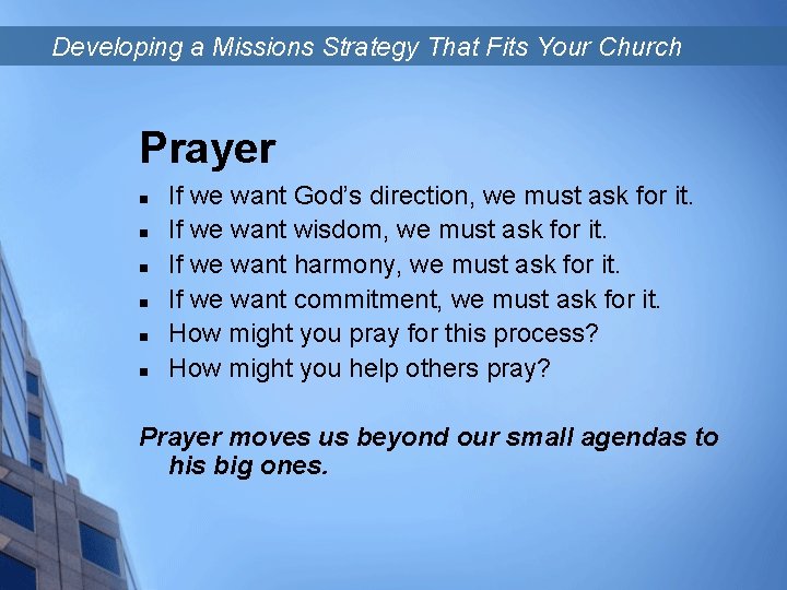 Developing a Missions Strategy That Fits Your Church