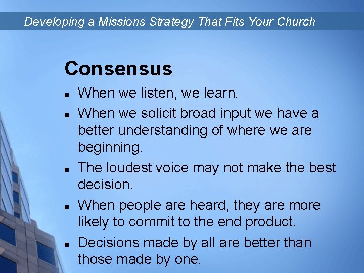 Developing a Missions Strategy That Fits Your Church