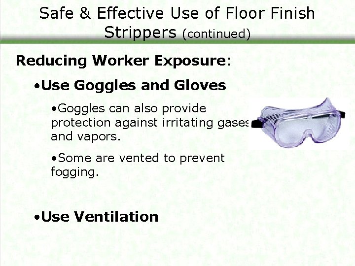 Janitors Custodians and Housekeepers Module 1 Chemical Hazards