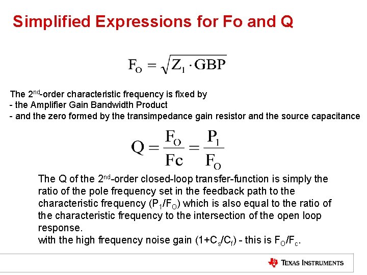 Texas Instruments High Speed Amplifiers Simple Transimpedance Designs