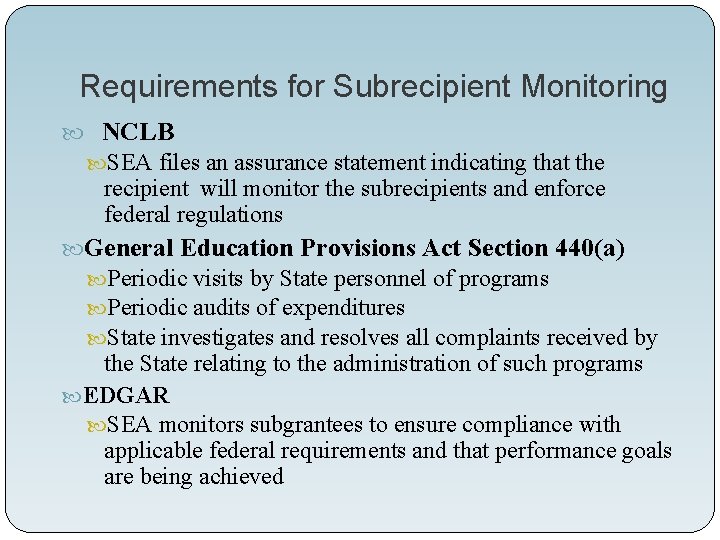 Monitoring For Results Presented by Jan Stanley State