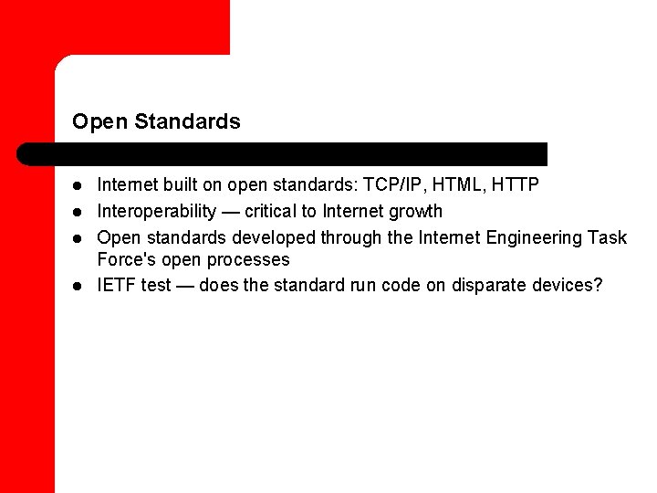 Openness and the Internet A Study in Internet