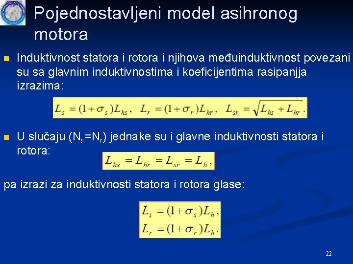 Senzori i aktuatori Asinhroni motori 1 Sadraj predavanja