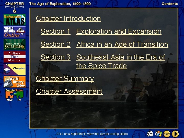 Chapter Introduction Section 1 Exploration and Expansion Section