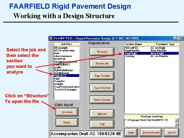 FAA Pavement Design Rigid Pavement FAARFIELD Design Example
