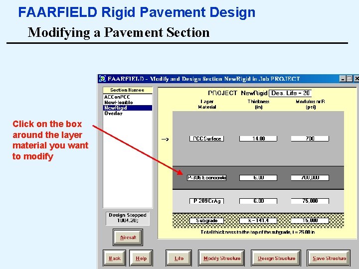 FAA Pavement Design Rigid Pavement FAARFIELD Design Example
