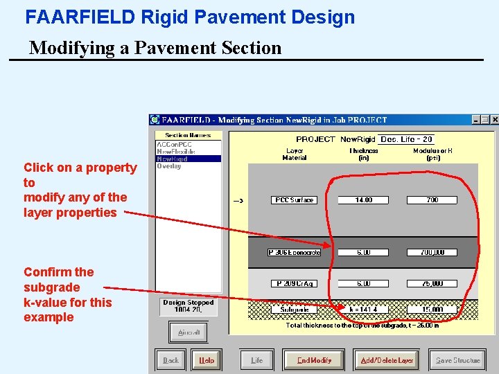 FAA Pavement Design Rigid Pavement FAARFIELD Design Example