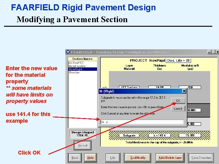FAA Pavement Design Rigid Pavement FAARFIELD Design Example