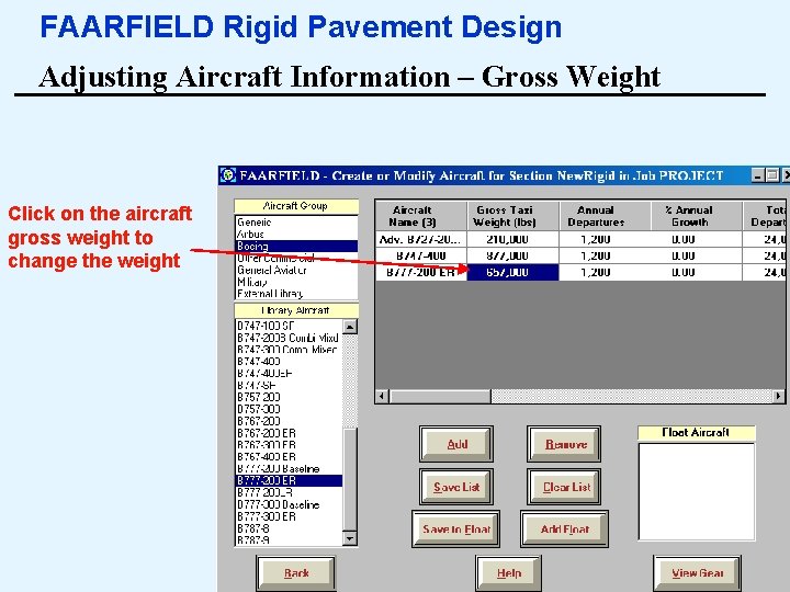 FAA Pavement Design Rigid Pavement FAARFIELD Design Example
