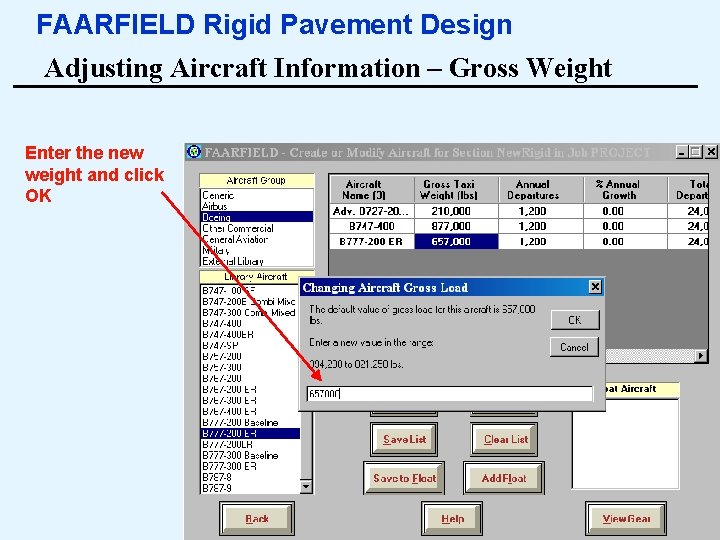 FAA Pavement Design Rigid Pavement FAARFIELD Design Example