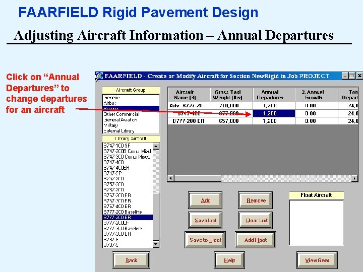 FAA Pavement Design Rigid Pavement FAARFIELD Design Example