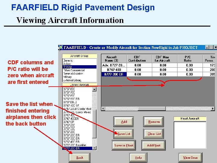 FAA Pavement Design Rigid Pavement FAARFIELD Design Example