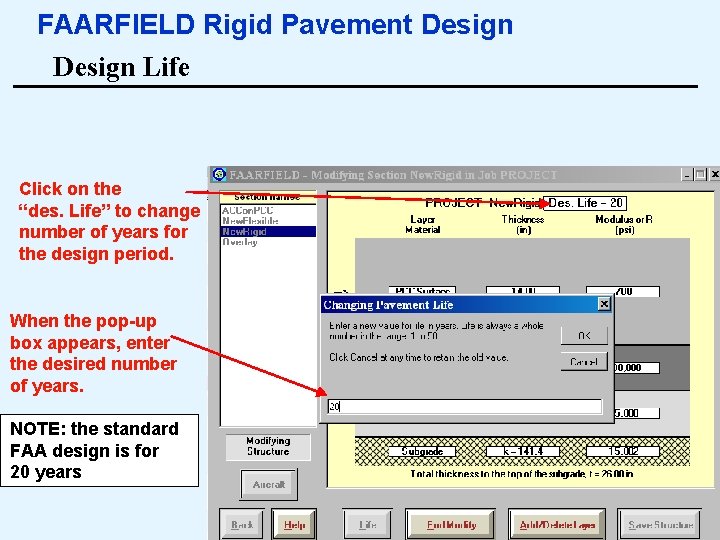FAA Pavement Design Rigid Pavement FAARFIELD Design Example
