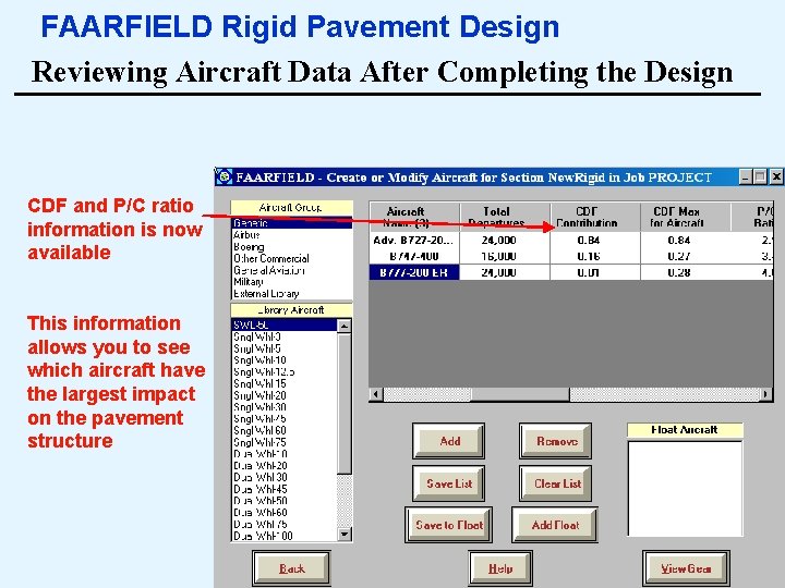 FAA Pavement Design Rigid Pavement FAARFIELD Design Example