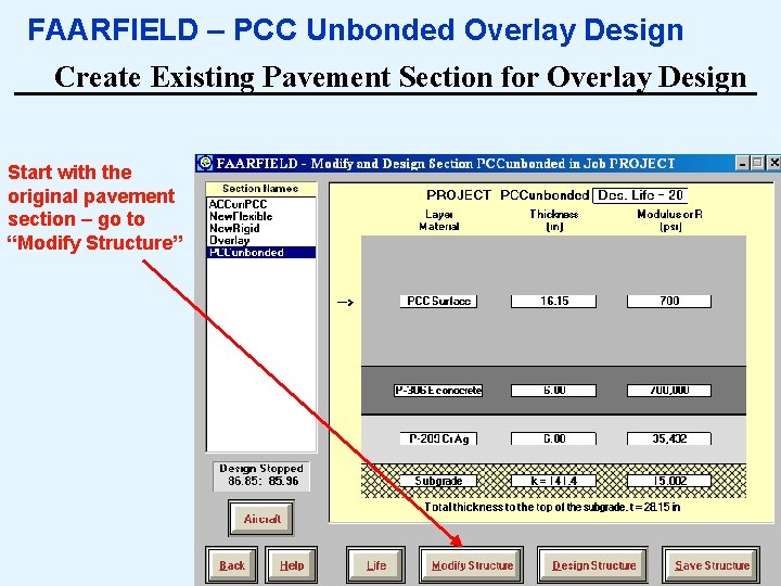 FAA Pavement Design Rigid Pavement FAARFIELD Design Example