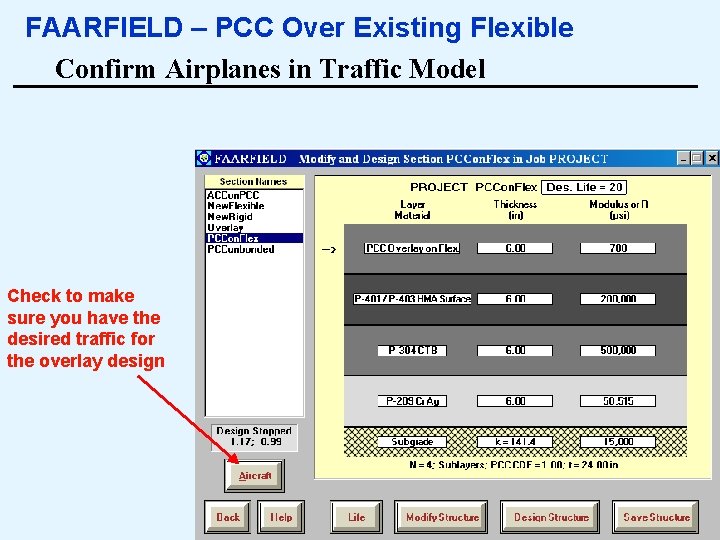 FAA Pavement Design Rigid Pavement FAARFIELD Design Example