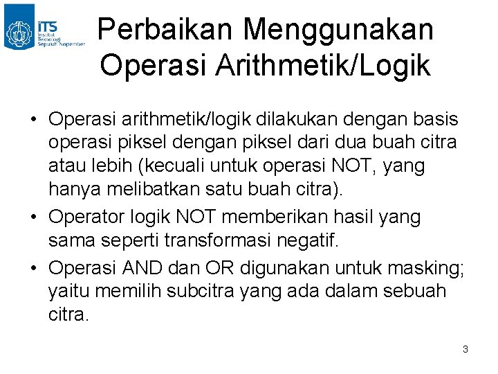 Materi 02b Pengolahan Citra Digital Perbaikan Citra pada