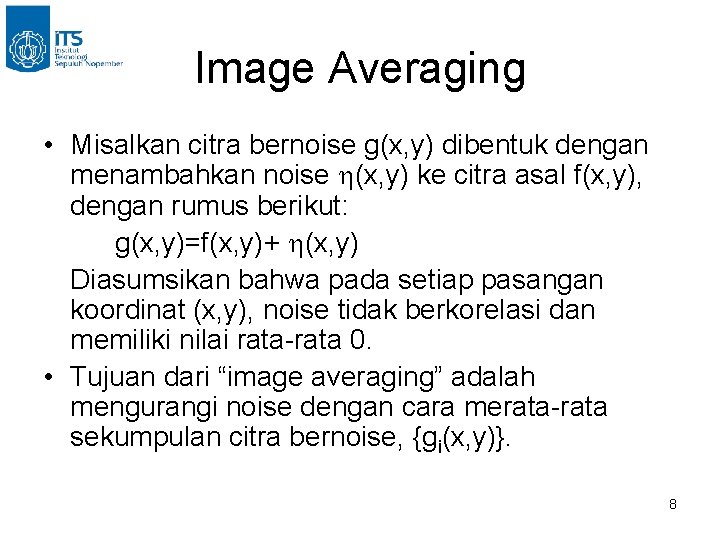 Materi 02b Pengolahan Citra Digital Perbaikan Citra pada
