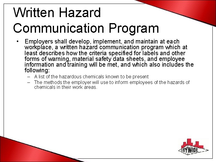 Hazard Communication 29 CFR 1910 1200 What OSHA