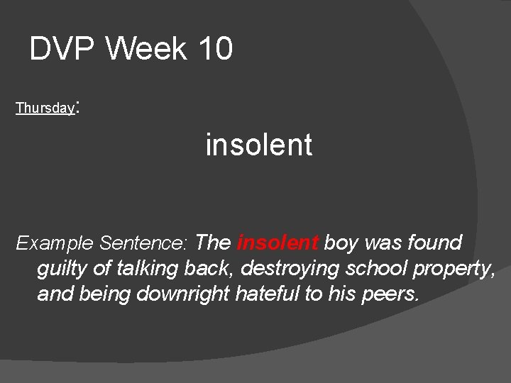 Daily Grammar Vocabulary Practice DGVP DGP Week 10