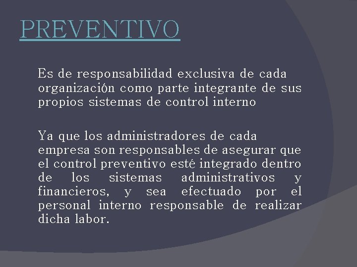 2 2 ESTABLECE MEDIDAS PREVENTIVAS Y CORRECTIVAS A