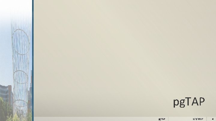 Using pg Tap to unit test your functions