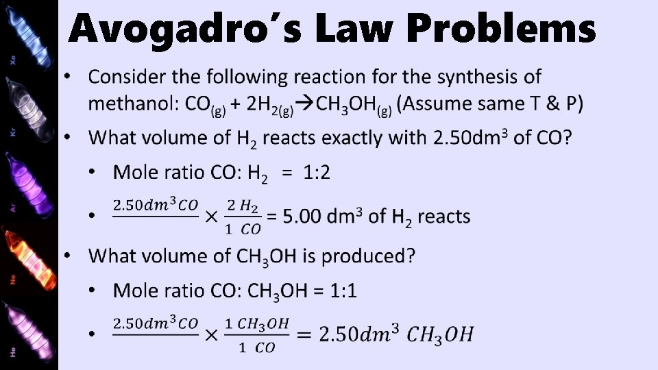 1 3 Reacting Masses and Volumes Reacting Gases