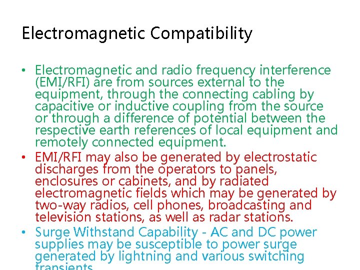 IEEE NPEC SC 2 Equipment Qualification Electromagnetic Compatibility