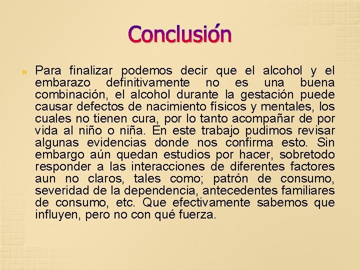 UNIVERSIDAD AUSTRAL DE CHILE FACULTAD DE MEDICINA Alcohol