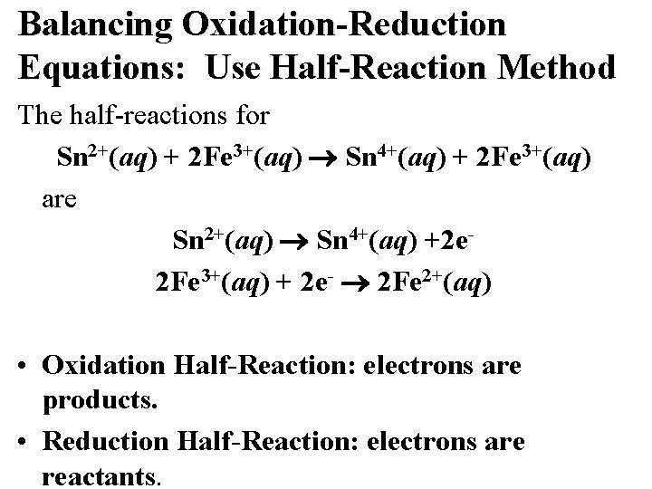 Chapter 19 Electrochemistry Lecture Topics 1 Balancing ...