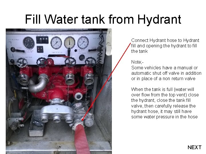 Dennis Sabre Fire Appliances Godiva Water Pump Operations