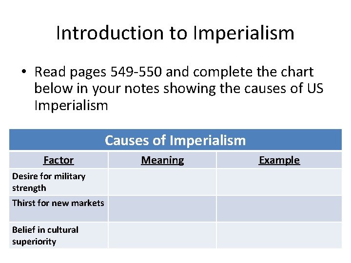 Progressivism Review and Imperialism Introduction Progressivism Review You