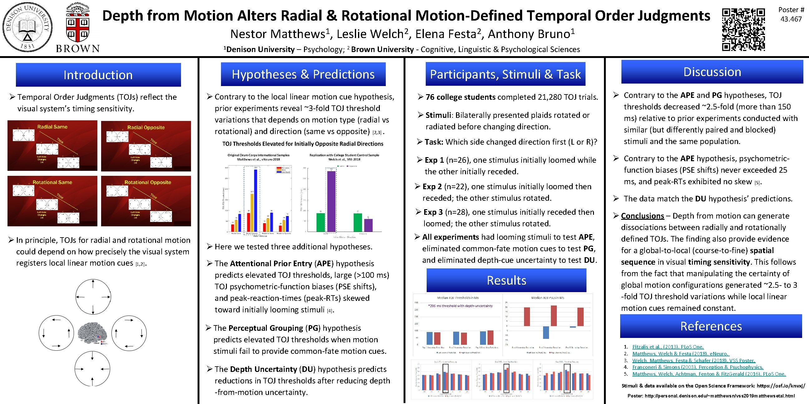 Depth from Motion Alters Radial Rotational MotionDefined Temporal