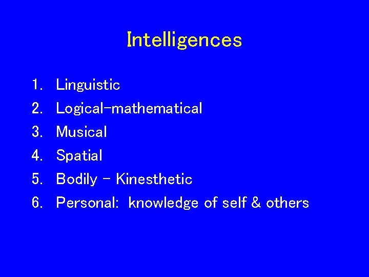 Theories of Intelligence Piaget Vygotsky Sternberg Gardner Theories