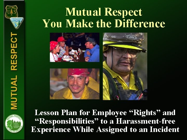 Mutual Respect You Make the Difference Lesson Plan
