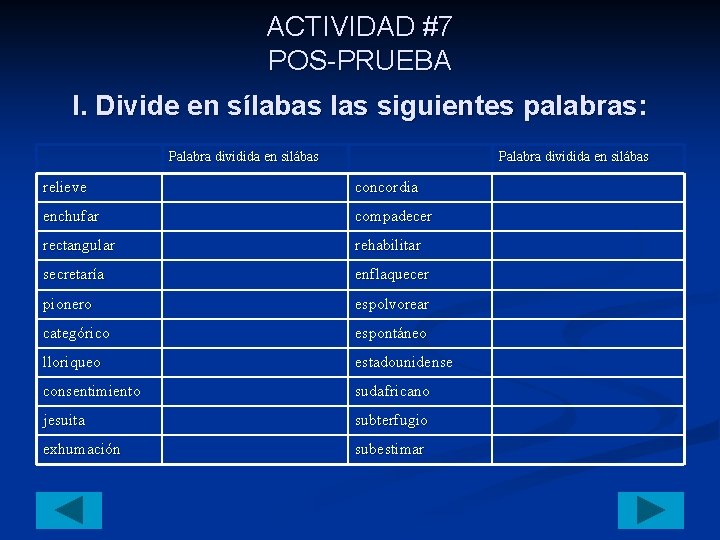 MODULO 1 ACENTUACIN DIVISIN SILBICA DIPTONGOS TRIPTONGOS E