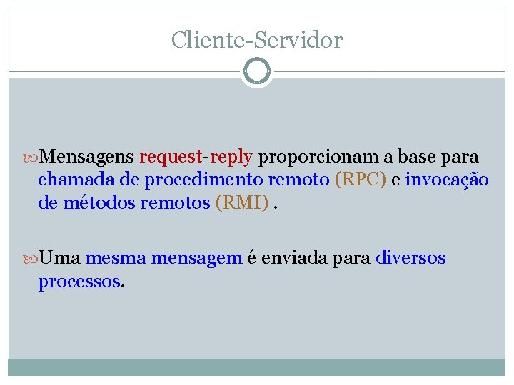 Comunicao InterProcessos API PARA PROTOCOLOS INTERNET COMUNICAO ...