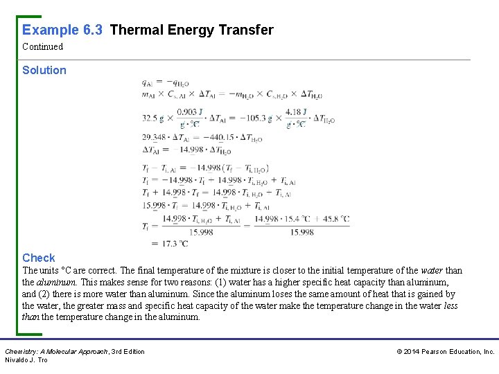 Example 6 1 Internal Energy Heat and Work